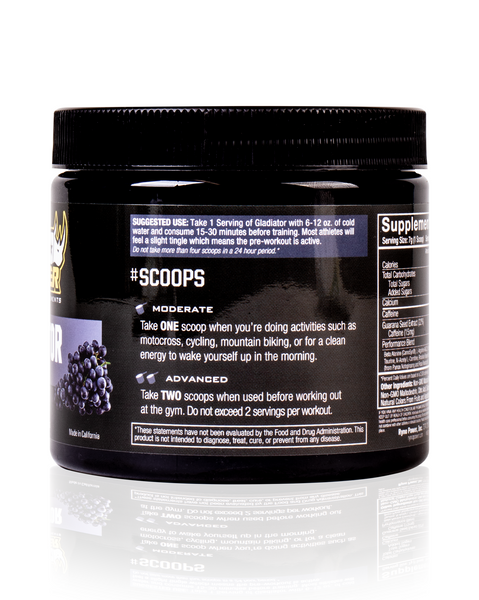 GLADIATOR Concord Grape Pre-Workout Drink Mix – Ryno Power Europe (EOOD)
